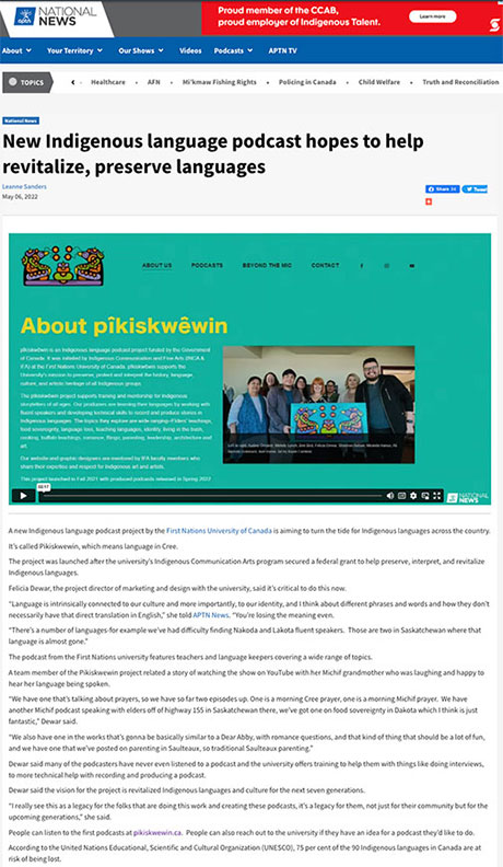 PÎKISKWÊWIN - SymmetryPR